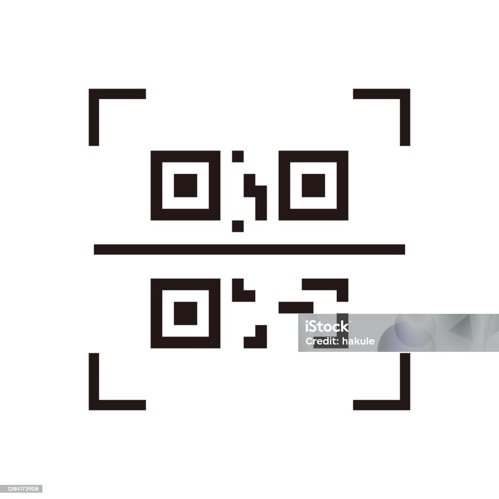 Icône De La Ligne Danalyse De Code Qr Vecteurs Libres De Droits Et Plus