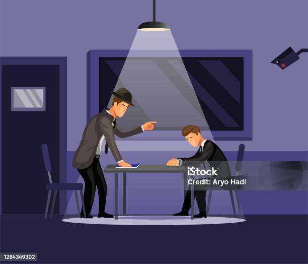 Polisi Detektif Intrrogation Man Untuk Penyelidikan Kejahatan Kasus ... Polisi Detektif Intrrogation Man Untuk Penyelidikan Kejahatan Kasus ...