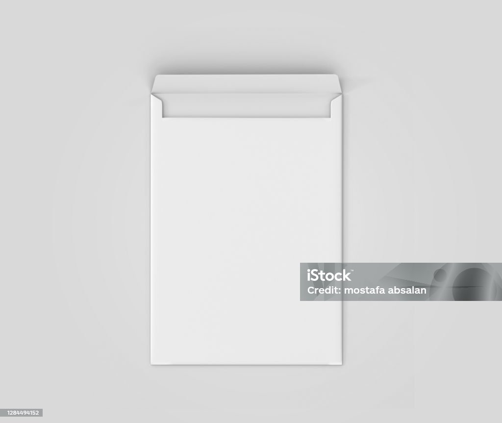 Mockup Amplop Putih C4a4 Realistis Kertas Surat Kosong C4 A4 C3 Templat