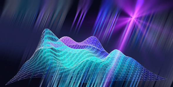 Big Data Latar Belakang Abstrak Dengan Algoritma Analitik Wireframe