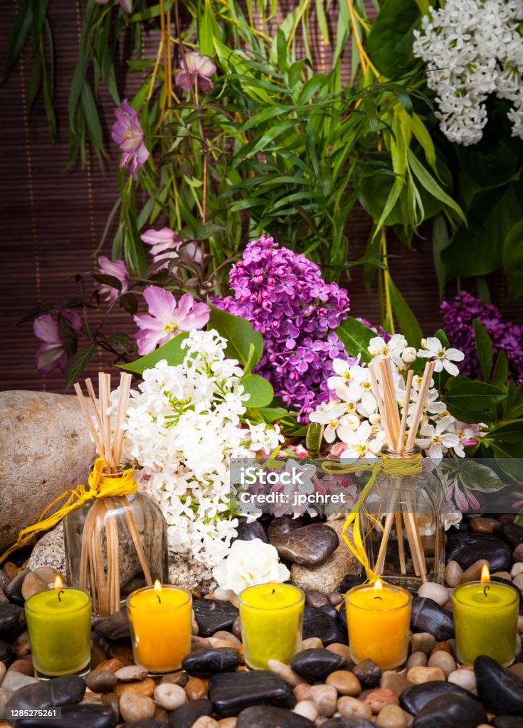 Aromatherapy Spa Beauty Treatment And Wellness Background With Massage
