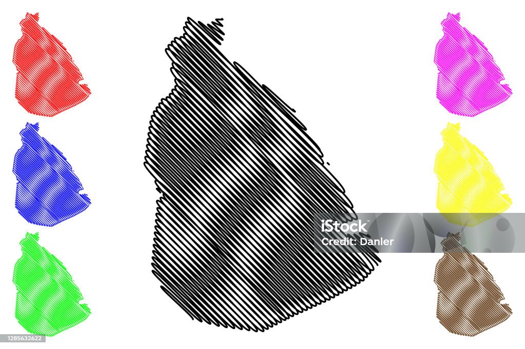 Green County Kentucky Map Vector Illustration Scribble Sketch Green Map