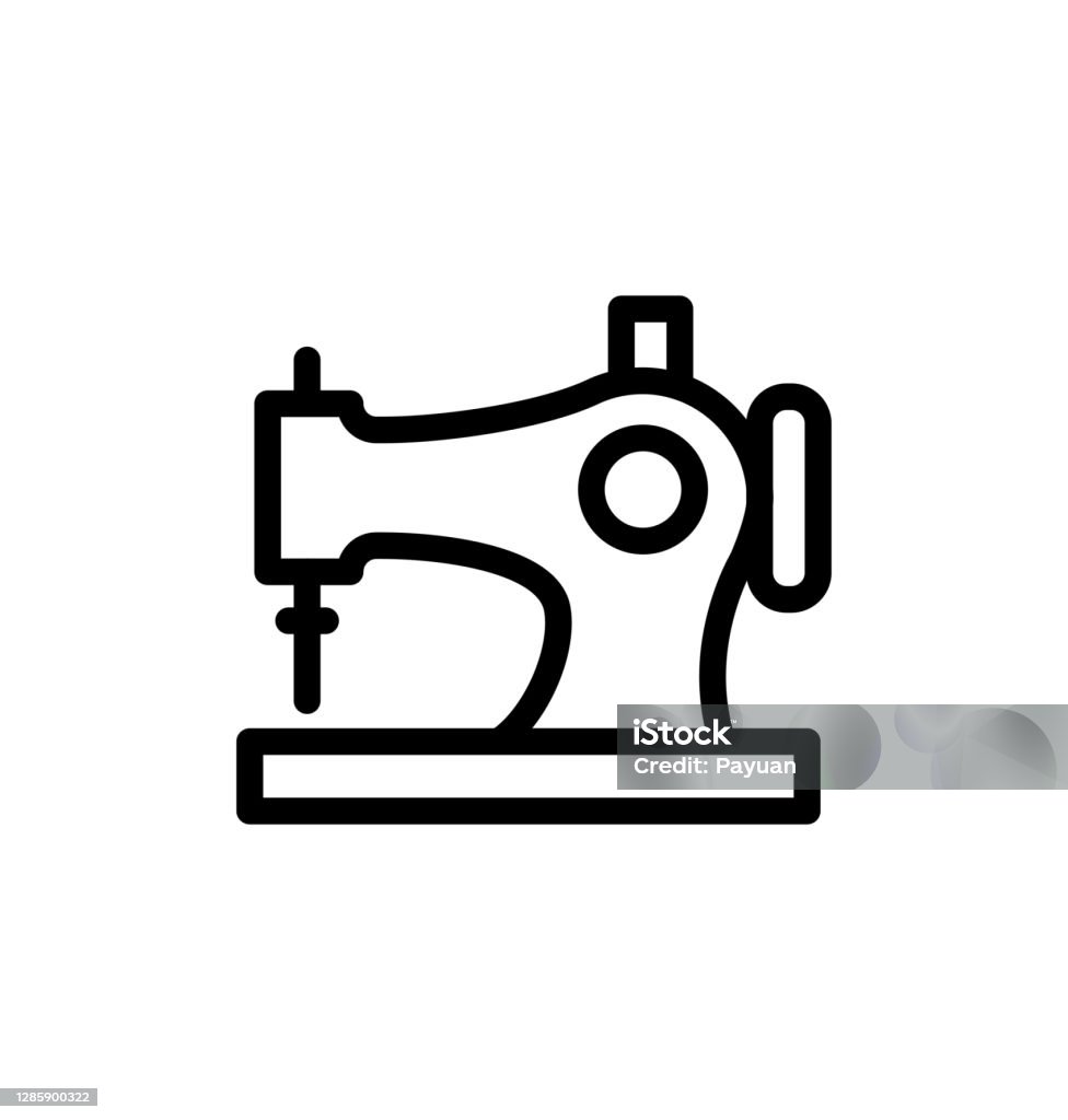 Sewing Machine Icon Vector Design Trendy Stock Illustration Download