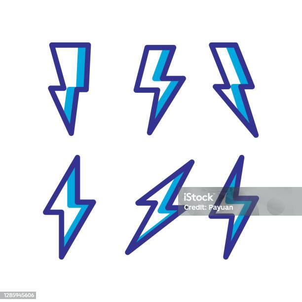 Illustration De Logo Vectoriel Dicône Flash Vecteurs Libres De Droits