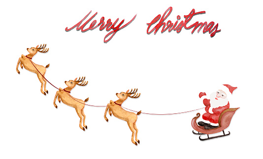 Ilustrasi Lukisan Tangan Cat Air Santa Claus Mengenakan Pakaian Merah ... Ilustrasi Lukisan Tangan Cat Air Santa Claus Mengenakan Pakaian Merah ...