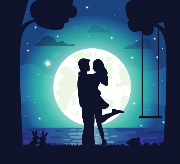 80 Man Holding Woman Around Waist Stock Illustrations Royalty Free