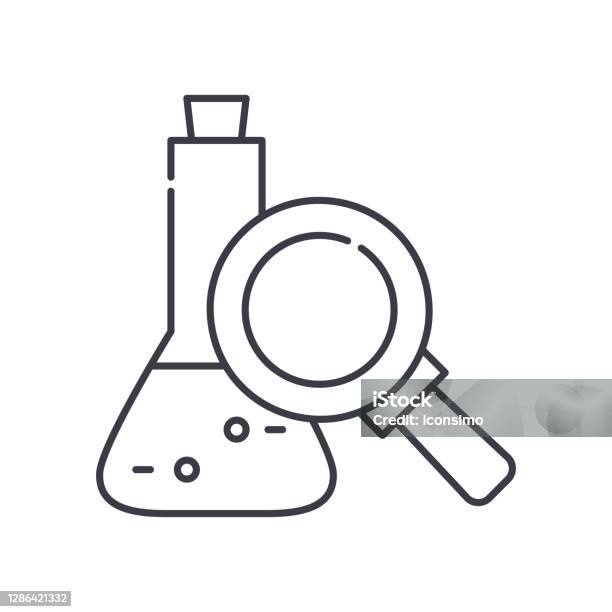 Ikon Lab Penelitian Ilustrasi Terisolasi Linear Vektor Garis Tipis ... Ikon Lab Penelitian Ilustrasi Terisolasi Linear Vektor Garis Tipis ...