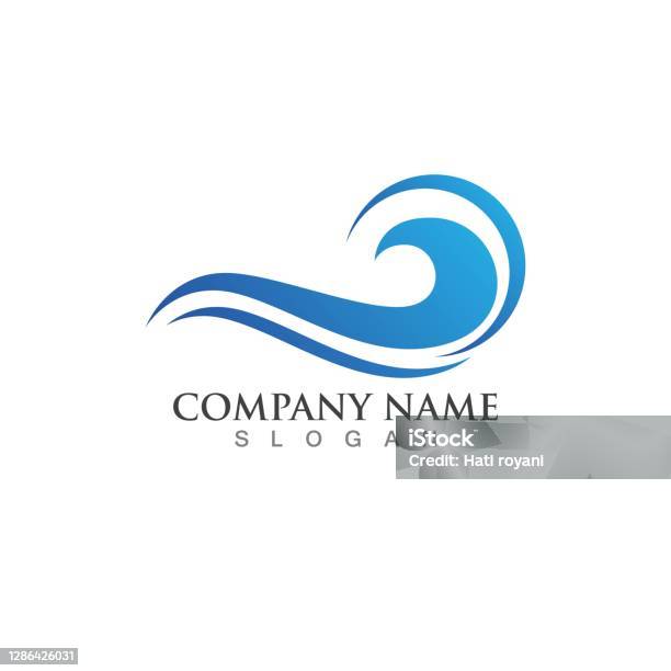 Logo De Conception De Conception Dillustration Dicône Donde Deau