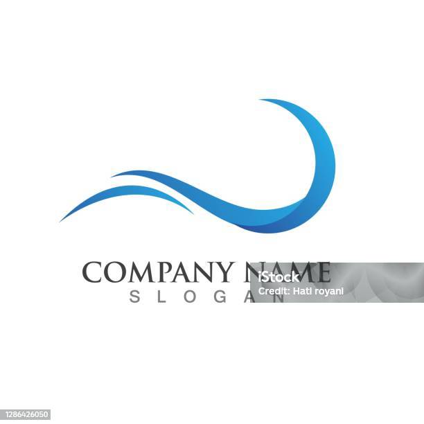 Logo De Conception De Conception Dillustration Dicône Donde Deau