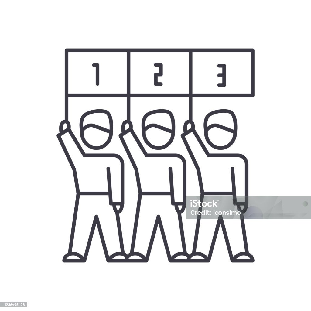 Customers Segmentation Icon Linear Isolated Illustration Thin Line