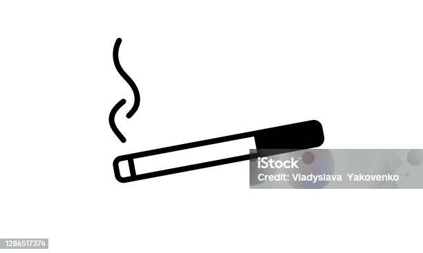 Icône De Cigarette Signe De Tabagisme Symbole De Tabac Vecteur Eps 10
