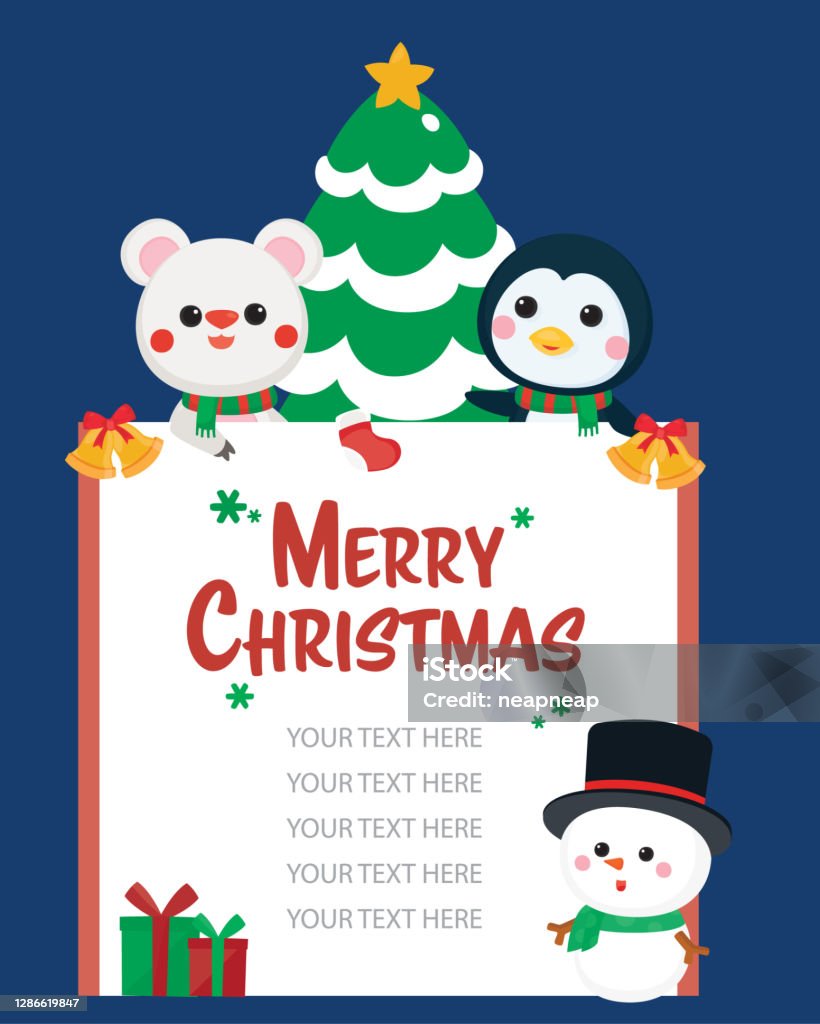 Carte De Voeux Festive Modèle De Noël Et Du Nouvel An Pour La Carte