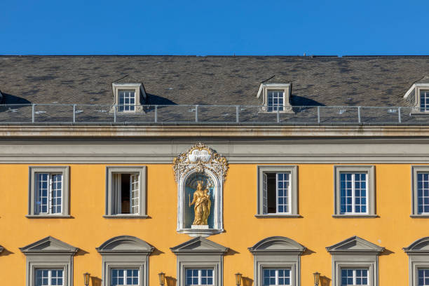 Free Stock Photo of Classic yellow building facade with ornate details ...