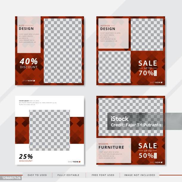 Atur Templat Banner Modern Persegi Yang Dapat Diedit Desain Minimalis
