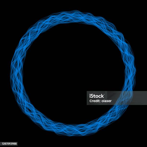 Multiple Waves In Uneven Concentric Orbits Framing Center Copy Space