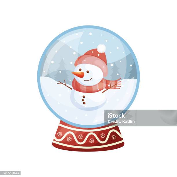 Kartun Bola Salju Natal Dengan Karakter Manusia Salju Lucu Di Dalamnya ... Kartun Bola Salju Natal Dengan Karakter Manusia Salju Lucu Di Dalamnya ...