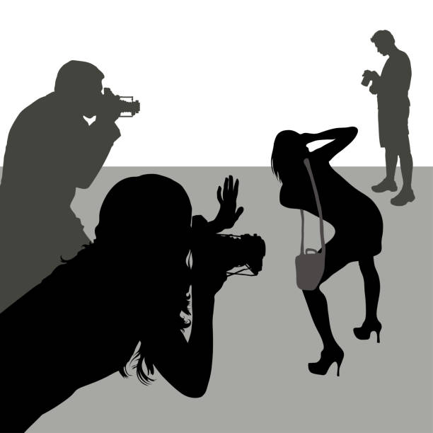 70 Silhouette Of The Women Bending Over Stock Illustrations Royalty