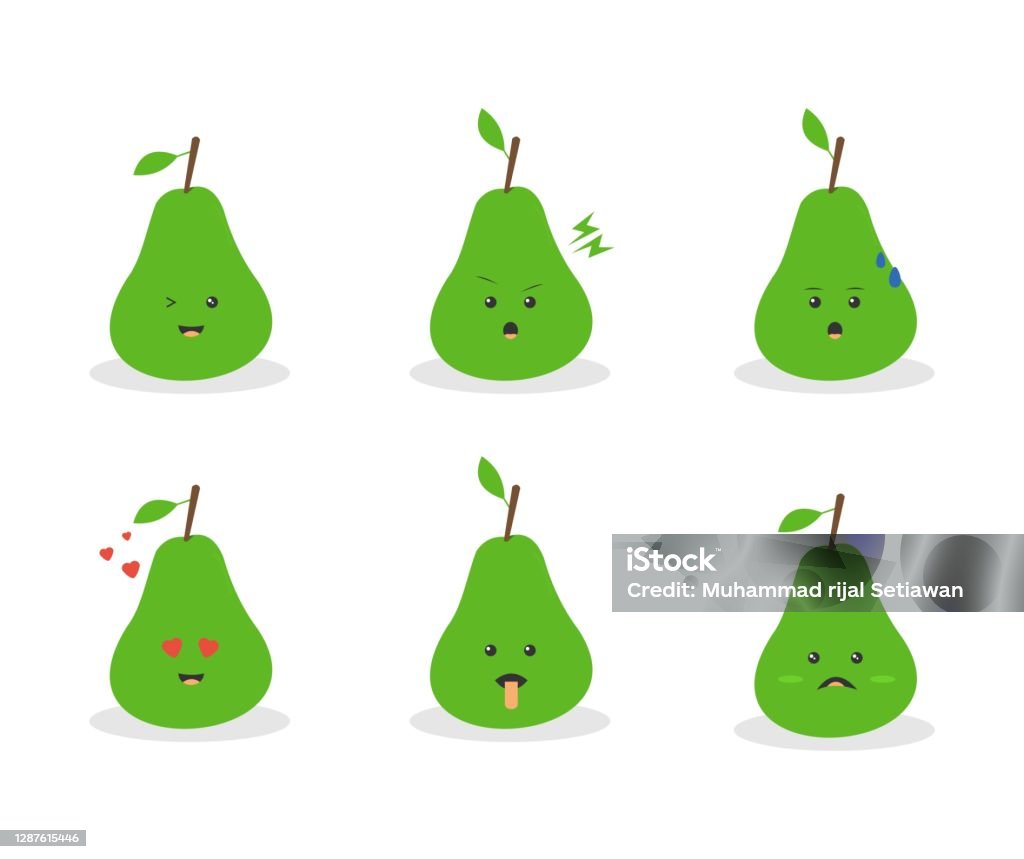 Kartun Buah Pir Ilustrasi Stok Unduh Gambar Sekarang Alam Alamiah Kondisi Bagian Tubuh