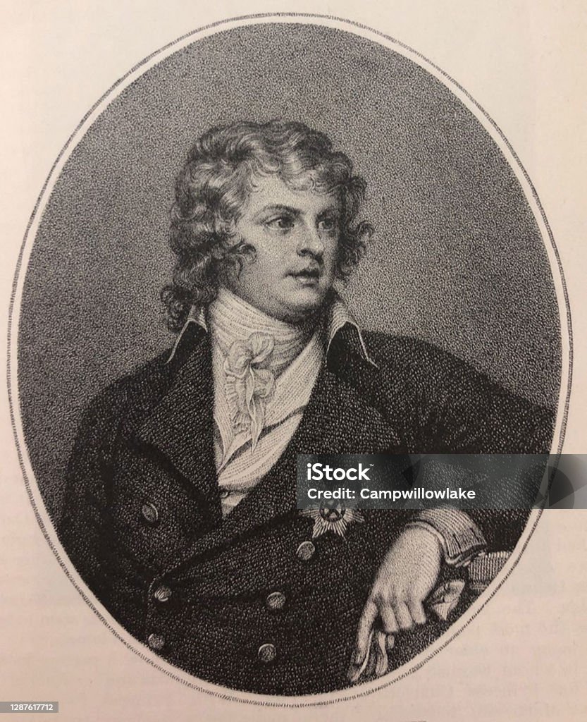 Antique Illustration Prince Augustus Frederick Duke Of Sussex Stock