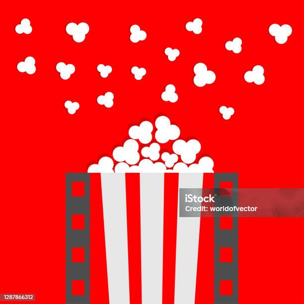 Popcorn Bermunculan Garis Strip Film Pop Kotak Jagung Ikon Malam Film ... Popcorn Bermunculan Garis Strip Film Pop Kotak Jagung Ikon Malam Film ...