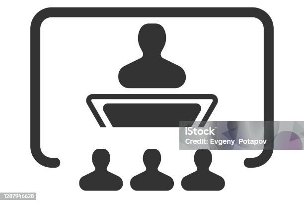 Icône De Vidéoconférence Symbole De Communication Pour Votre Site Web