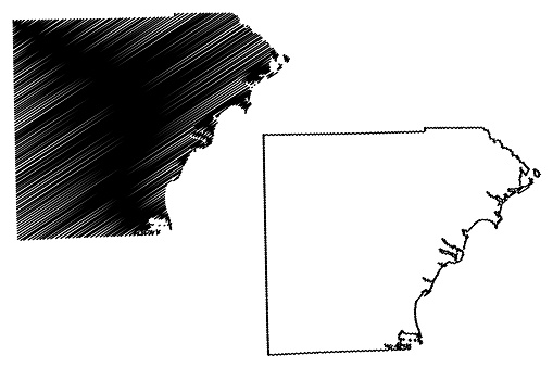 Monroe County Michigan Illustration Vectorielle De Carte Croquis De