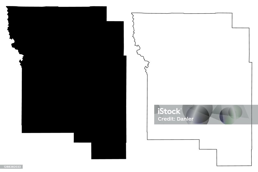 Wheeler County Oregon State Illustration Vectorielle De Carte Croquis