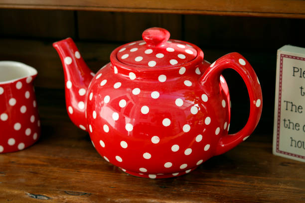 Free Stock Photo of Red Teapot on Wooden Table | Download Free Images ...