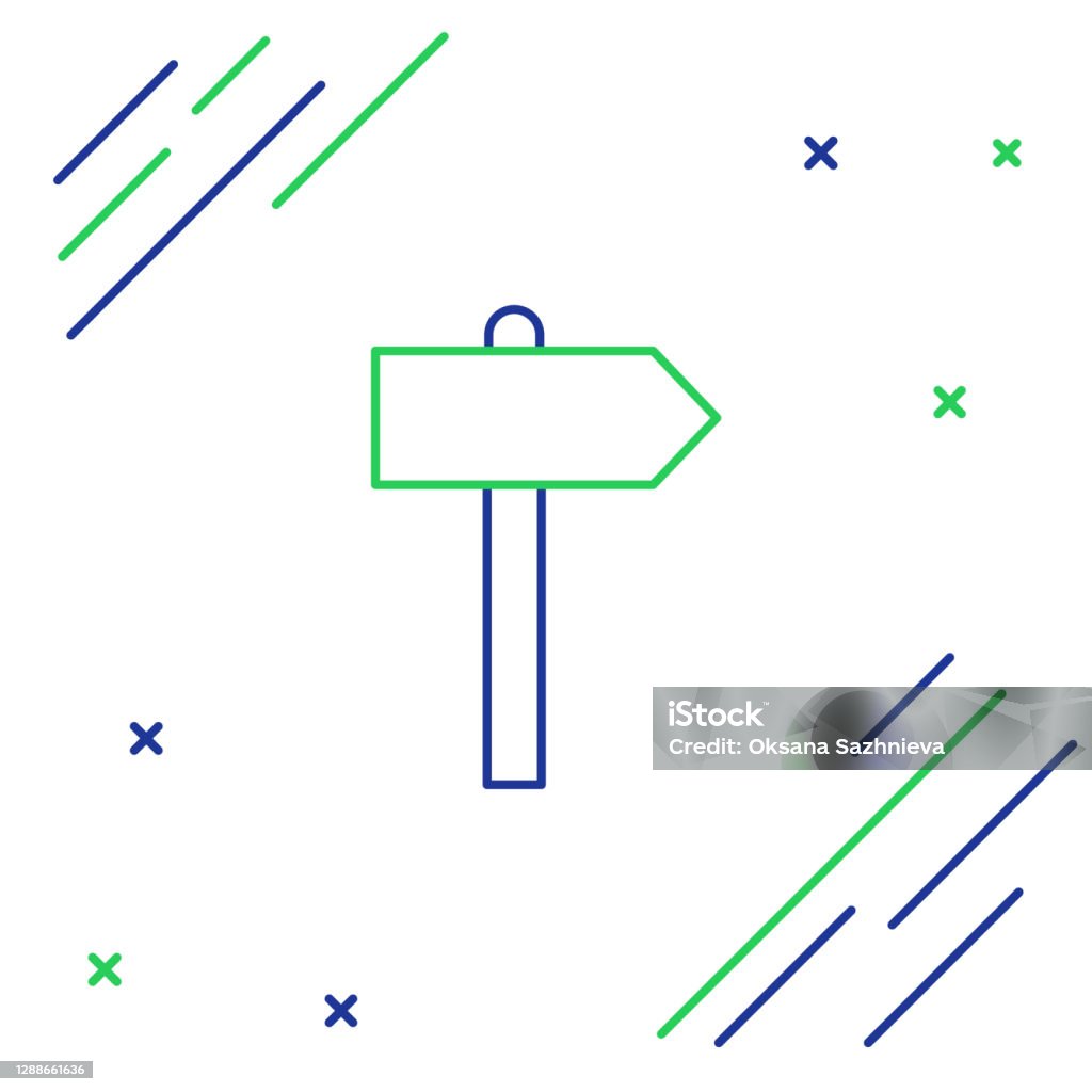 Linie Straßenverkehrszeichen Wegweisersymbol Isoliert Auf Weißem ... Linie Straßenverkehrszeichen Wegweisersymbol Isoliert Auf Weißem ...