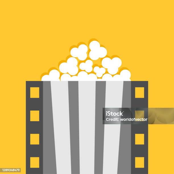 Popcorn Garis Strip Film Pop Kotak Jagung Ikon Malam Film Bioskop ... Popcorn Garis Strip Film Pop Kotak Jagung Ikon Malam Film Bioskop ...
