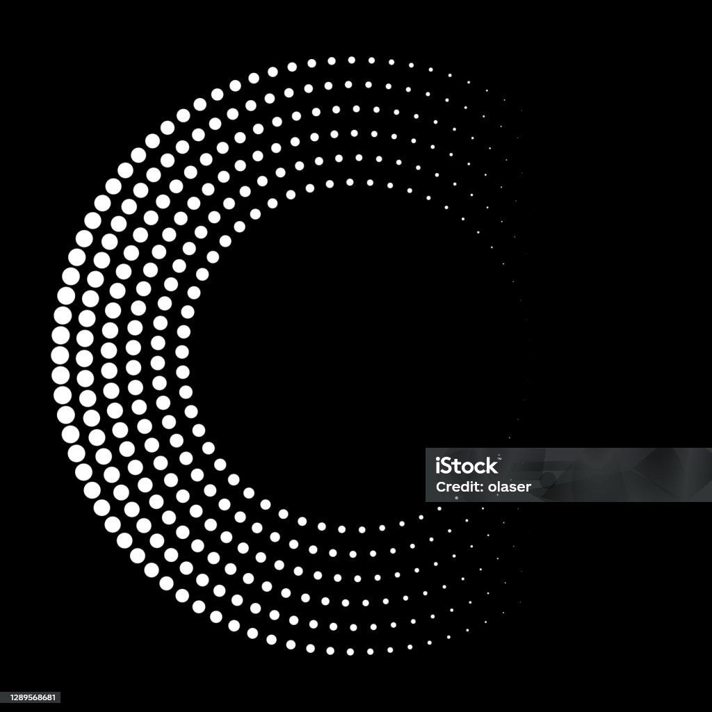 Orbital Dots In Concentric Circles Around Copy Space Horizontal Size
