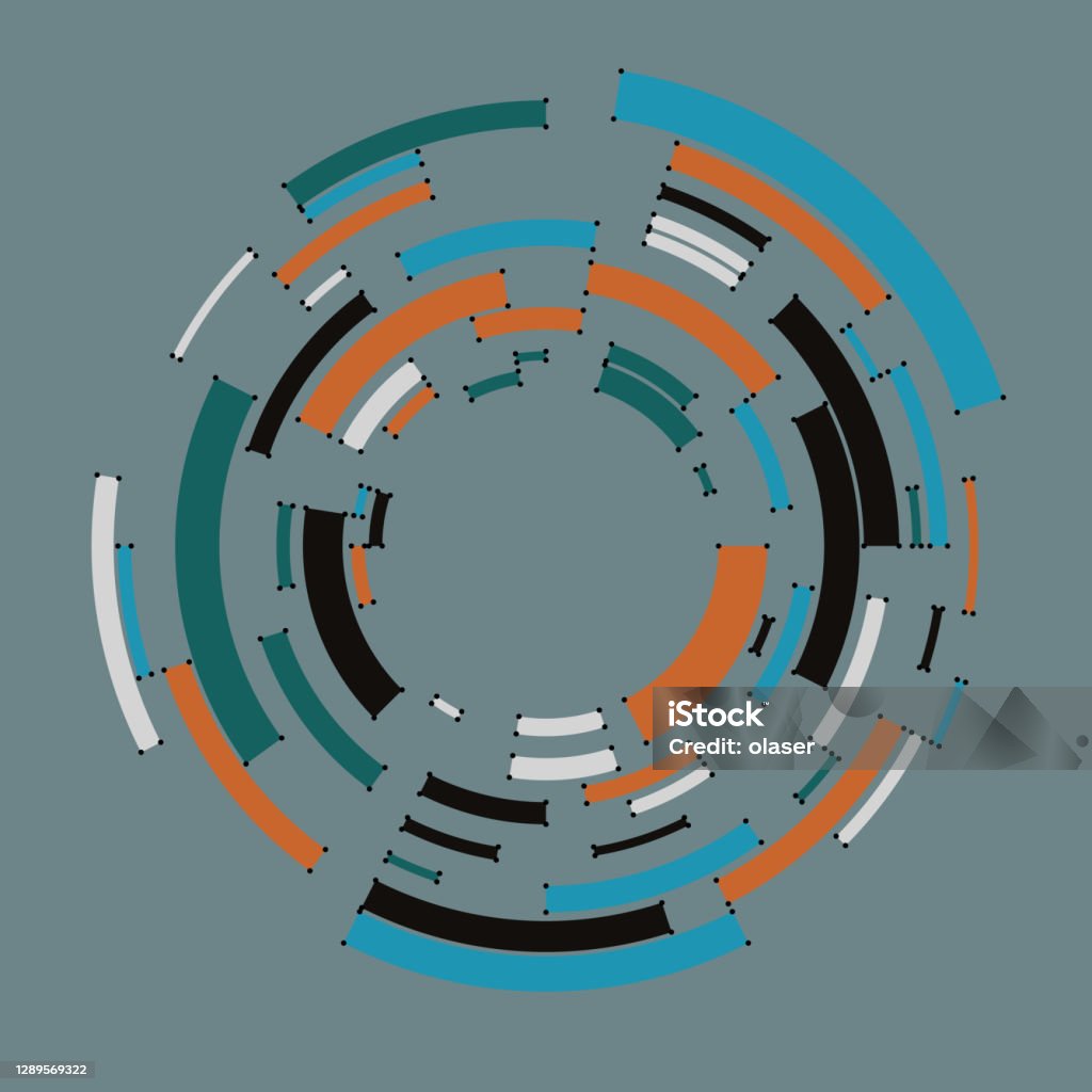 Digital Sectors On Disk Orbital Discrete Areas In Concentric Circles
