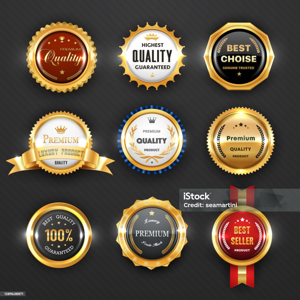 Lencana Emas Label Kualitas Premium Bisnis Ilustrasi Stok - Unduh ... Lencana Emas Label Kualitas Premium Bisnis Ilustrasi Stok - Unduh ...