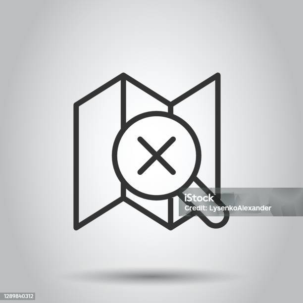 Icône De Localisation De Recherche Dans Le Modèle Plat Illustration De