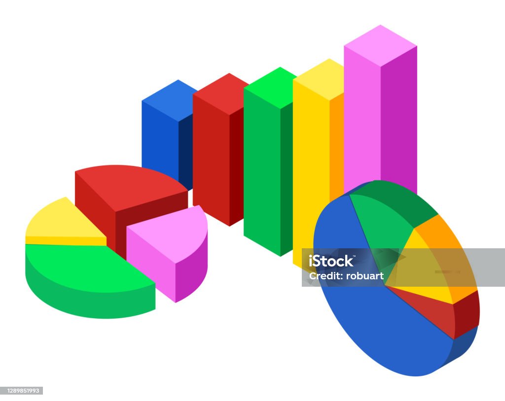 Colorful Vector 3d Pie Diagram Pie Chart Digital Marketing Round ... Colorful Vector 3d Pie Diagram Pie Chart Digital Marketing Round ...