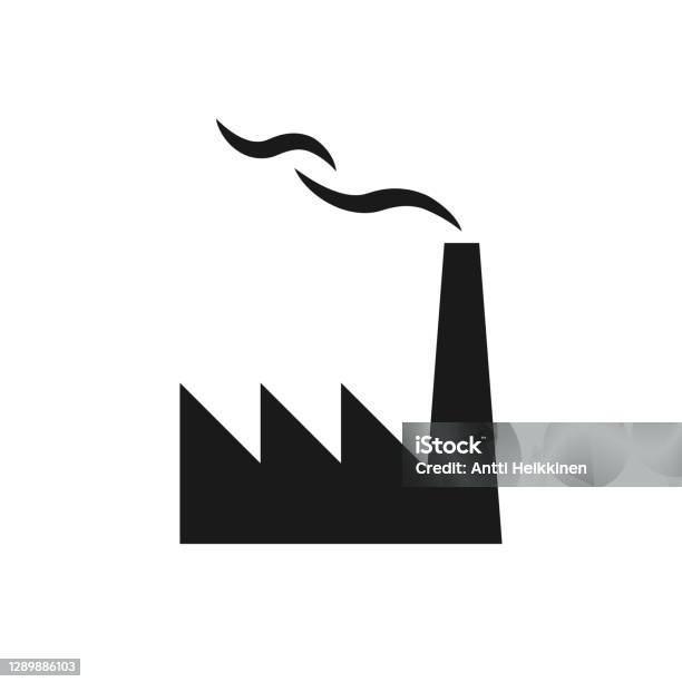 Icône De Vecteur Dusine Symbole De Lindustrie Signe Industriel De