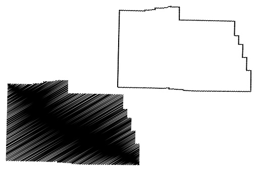Carter County Missouri Illustration Vectorielle De Carte Croquis