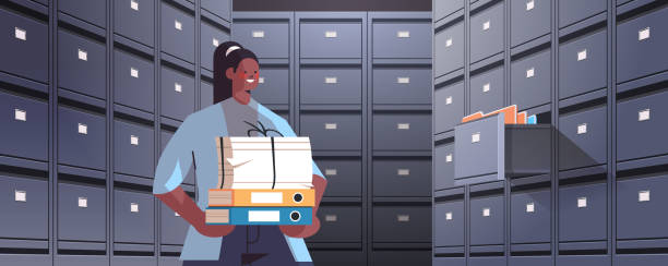 Free Stock Photo of Organized Rows of Filing Cabinets With Drawers ...
