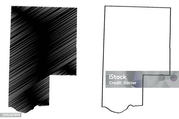 Montgomery County Missouri Illustration Vectorielle De Carte Croquis De