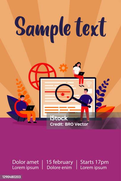 Programmers Testing Applications Stock Illustration Download Image