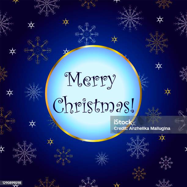 Spanduk Bulat Selamat Natal Dengan Latar Belakang Biru Dengan Kepingan ... Spanduk Bulat Selamat Natal Dengan Latar Belakang Biru Dengan Kepingan ...