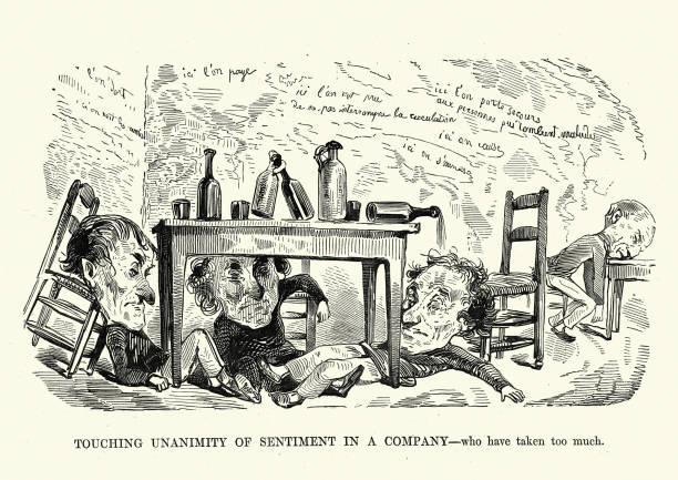 60 Cartoon Of Passed Out Drunk Stock Illustrations Royalty Free
