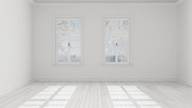 Free Stock Photo of Empty Room With Three Windows | Download Free ...