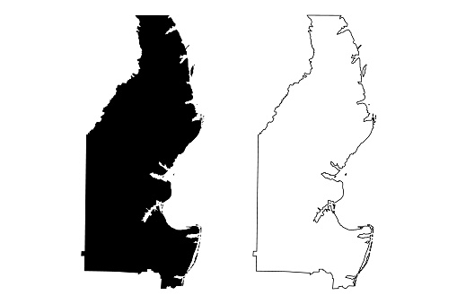 Benton County State Of Tennessee Illustration Vectorielle De Carte
