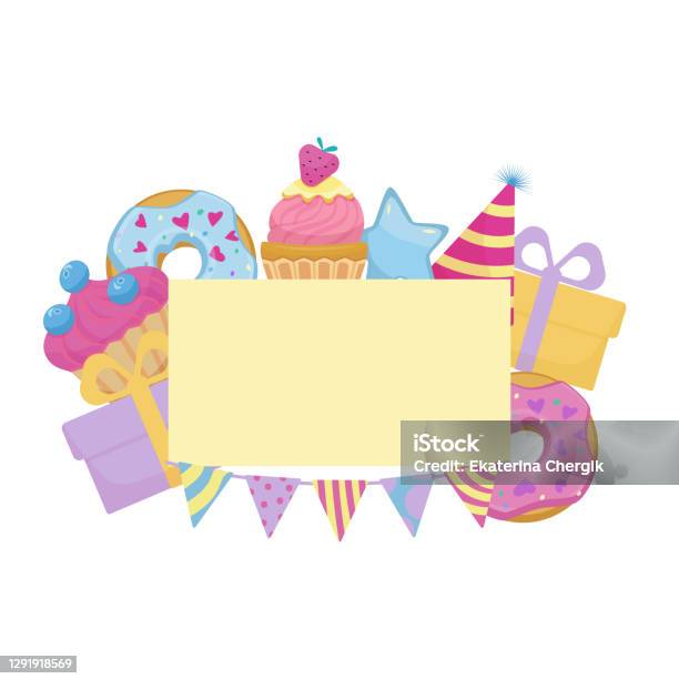 Bingkai Dengan Permen Dan Hadiah Ruang Untuk Teks Anda Ilustrasi Stok ... Bingkai Dengan Permen Dan Hadiah Ruang Untuk Teks Anda Ilustrasi Stok ...