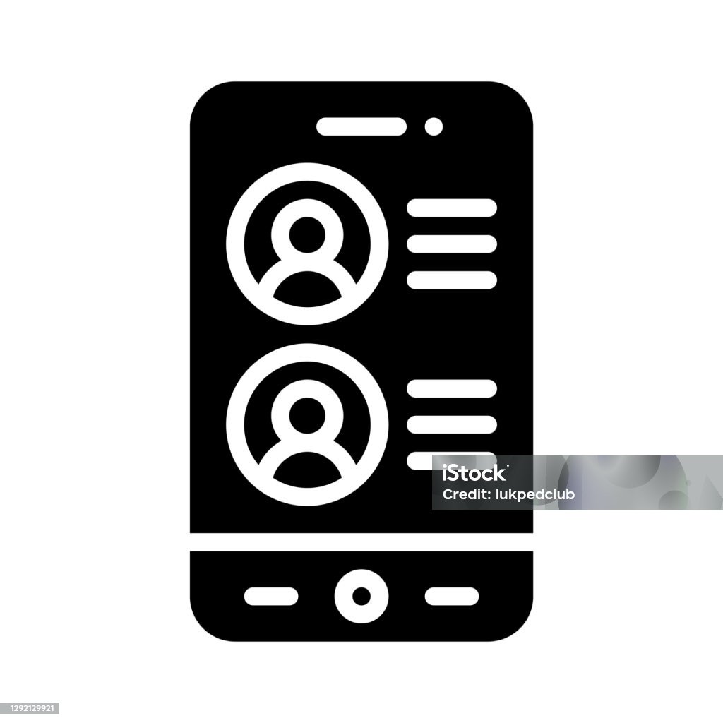 Icône Dapplication De Messagerie Illustration Mobile De Vecteur