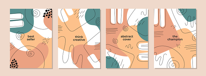 Vektor Desain Template Sampul Dengan Latar Belakang Bentuk Geometris