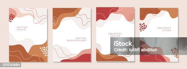 Vektor Desain Template Sampul Dengan Latar Belakang Bentuk Geometris