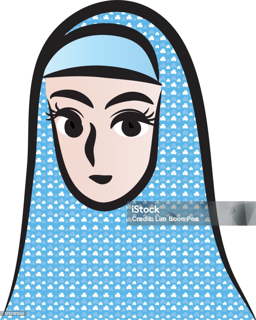 Vector Cartoon Emoji Girl With Headscarf Set Stock Illustration Download Image Now Anger