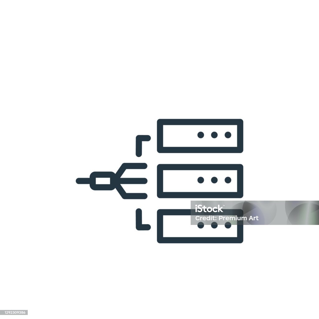 Code Injection Icon Thin Linear Code Injection Outline Icon Isolated On